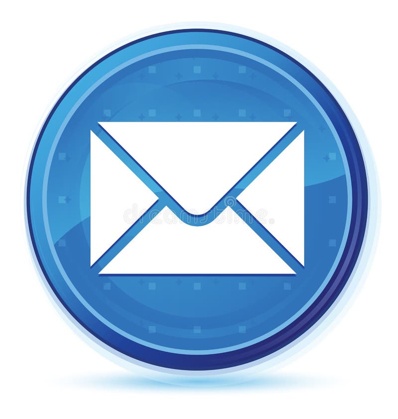 Email Icon Midnight Blue Prime Round Button Stock Vector - Illustration ...