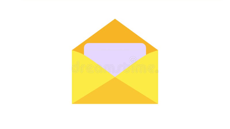 Email Icon Animation. Email Envelope Loop Animation with Alpha Channel ...
