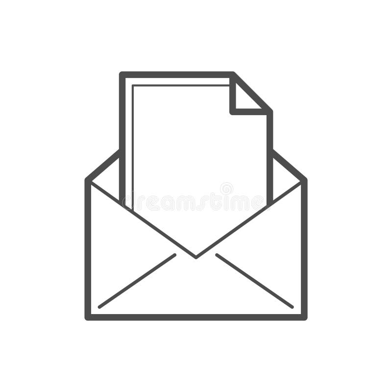 Outline Email Icon Stock Illustrations – 44,283 Outline Email Icon ...