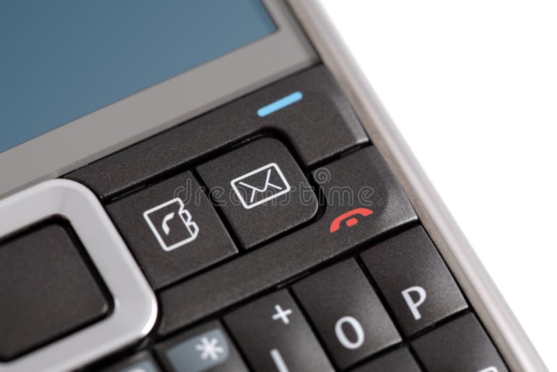 Email icon on PDA phone stock photo. Image of symbol - 10060802