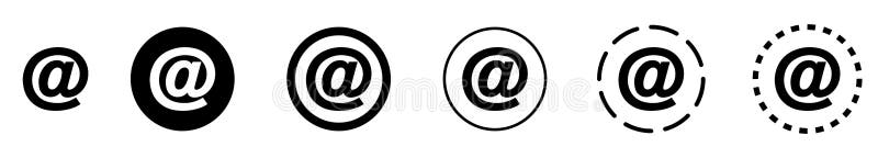 Email Icon. Set of Mail Icons. Message Symbol Stock Vector ...