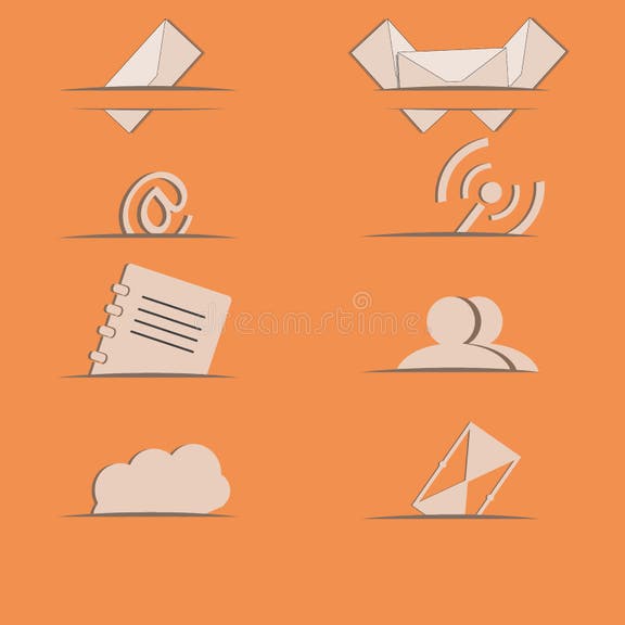 Email icon sites stock vector. Illustration of communications - 52584734