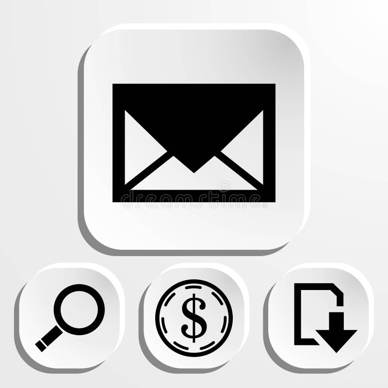 Email Icon Stock Vector Illustration Flat Design Stock Vector ...