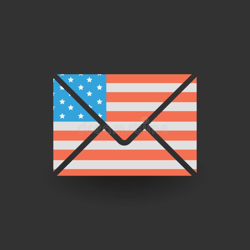 Email Flag Incoming Mail New Icon Stock Vector - Illustration of ...