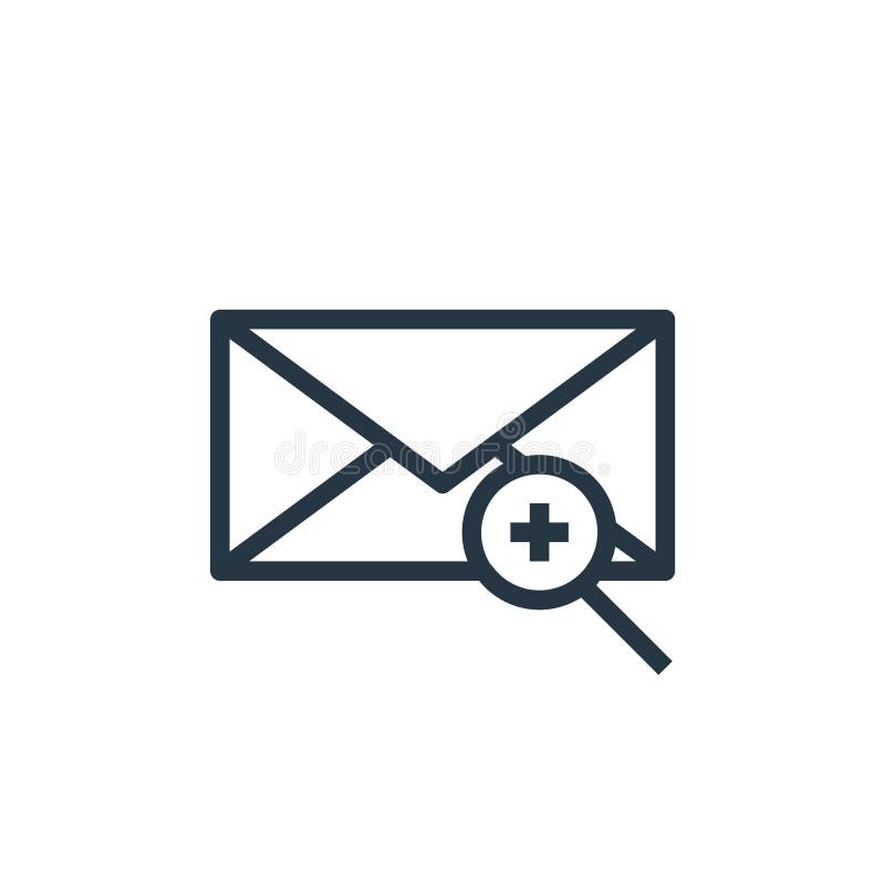 Email Icon Vector from Business Money and Communication Concept. Thin ...
