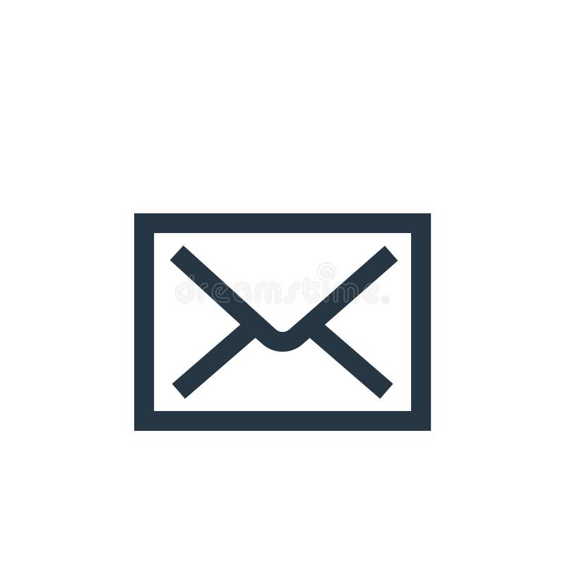 Email Icon Vector from Interaction Concept. Thin Line Illustration of ...