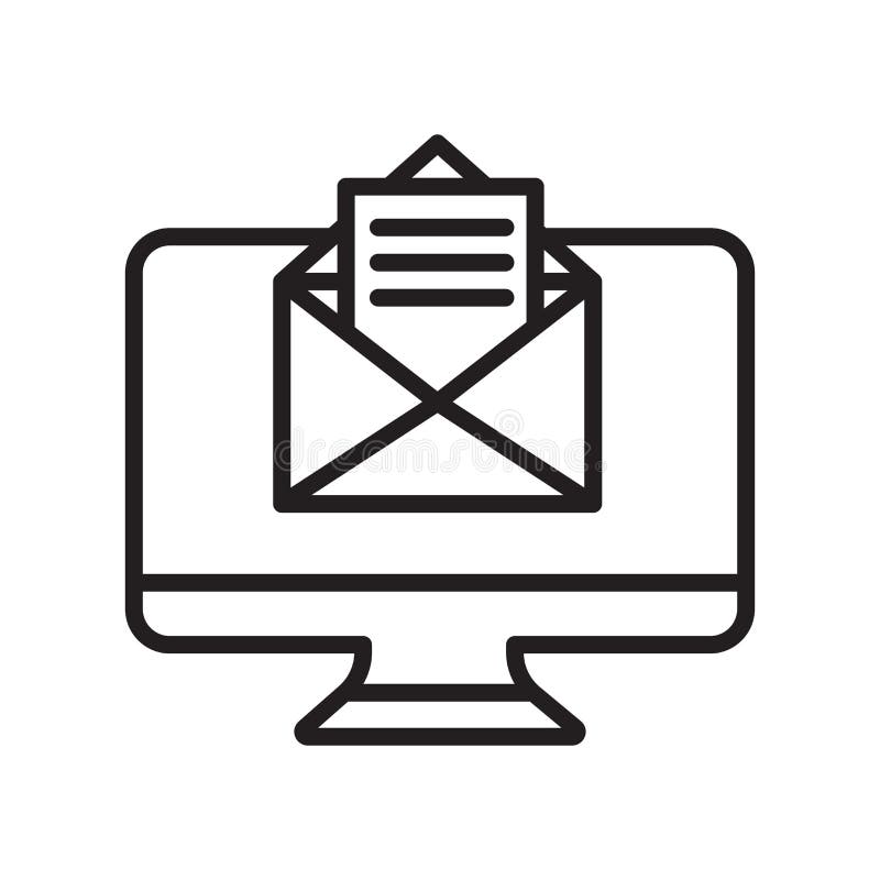 Email Icon Vector Sign and Symbol Isolated on White Background, Email ...