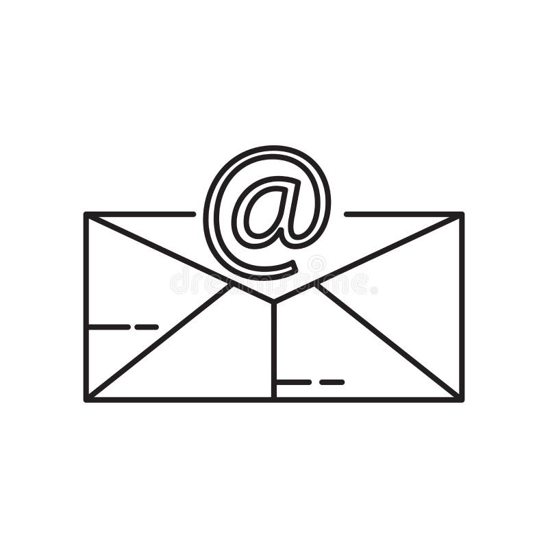 Email Icon Vector Sign and Symbol Isolated on White Background, Email ...