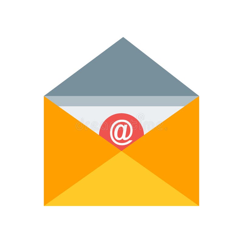 Email Icon Vector Sign and Symbol Isolated on White Background Stock ...