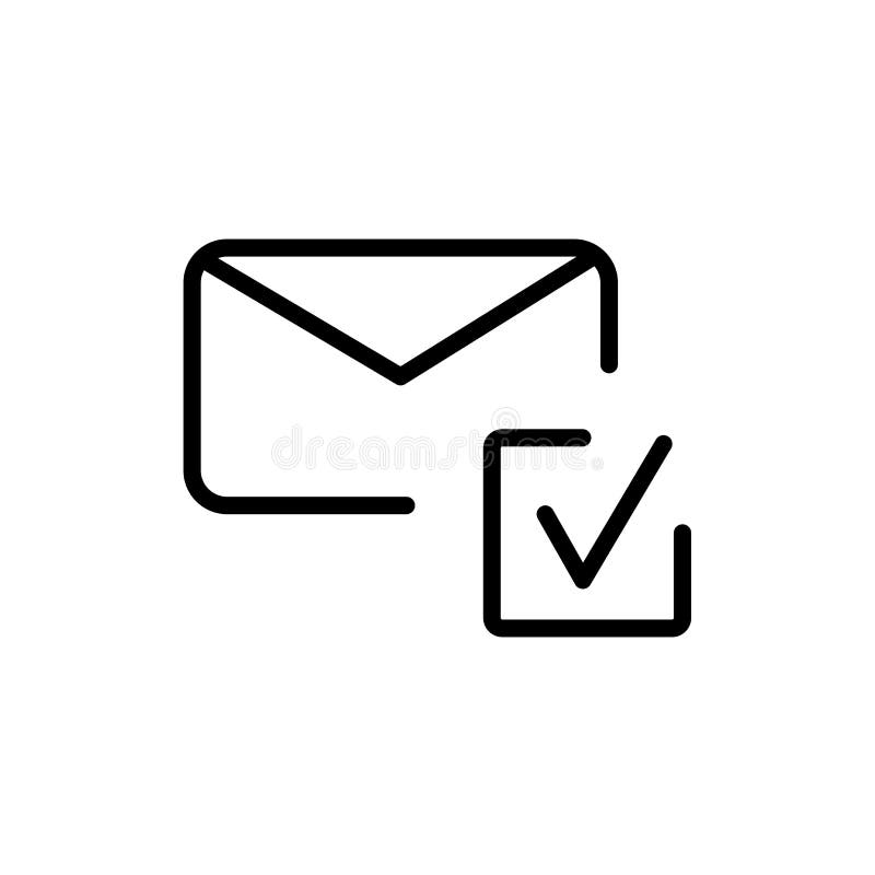 Open Email Icon Vector Sign and Symbol Isolated on White Background ...