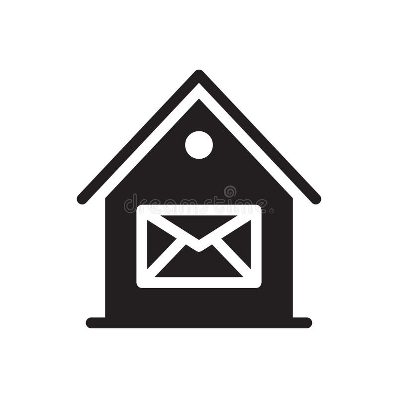 Email Vector Glyph Flat Icon Stock Vector - Illustration of router ...