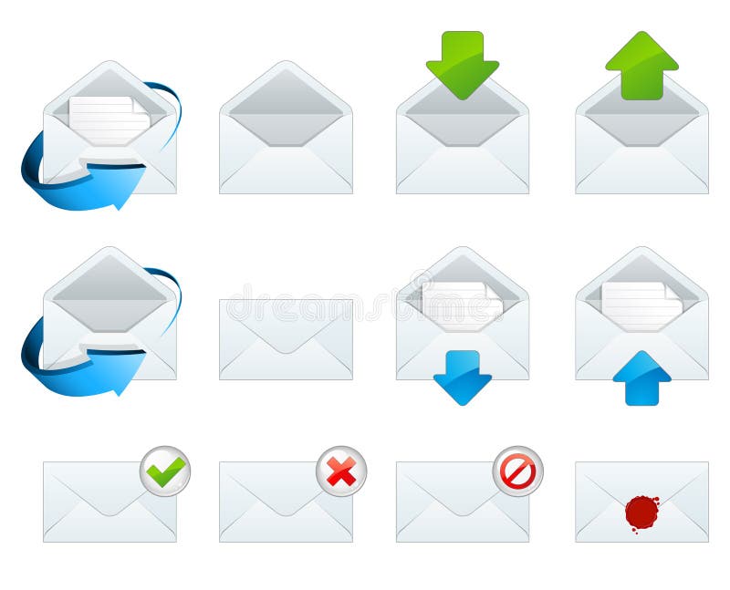 Email and arrow concept stock vector. Illustration of envelope - 13597144