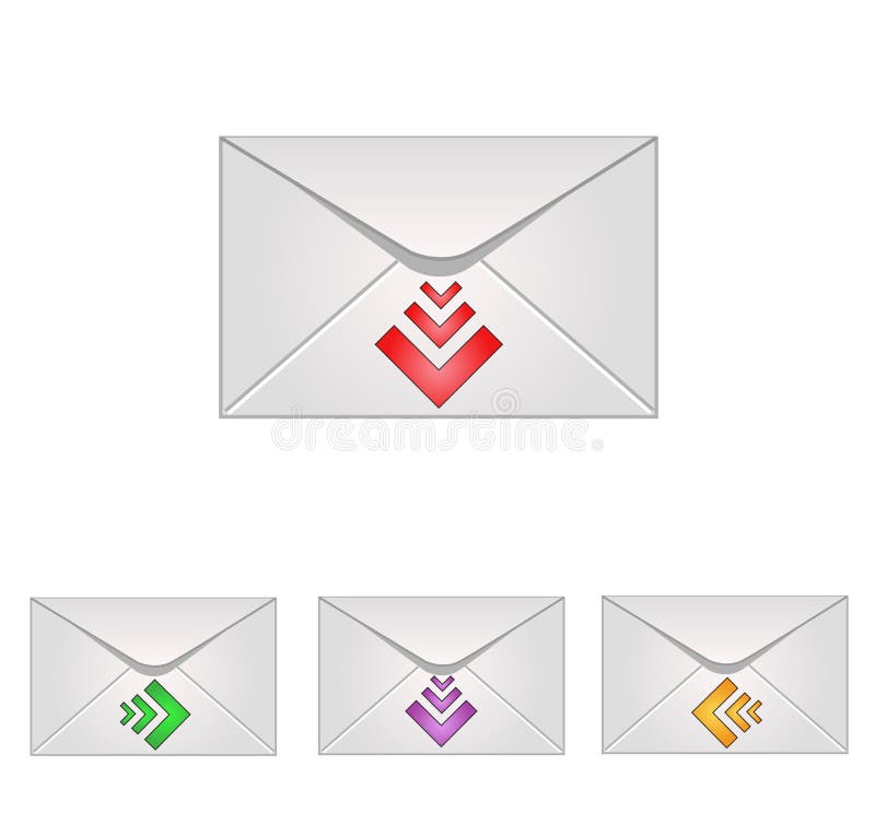 Email icons stock vector. Illustration of communication - 8664099
