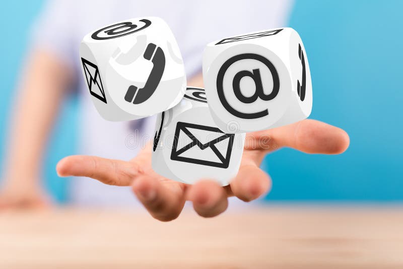 A Email Icons in Work Space 3d Stock Image - Image of bokeh, pink ...