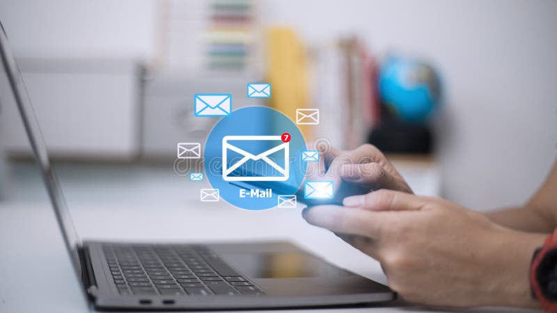 Email Inbox Electronic Communication Graphics Concept Stock ...