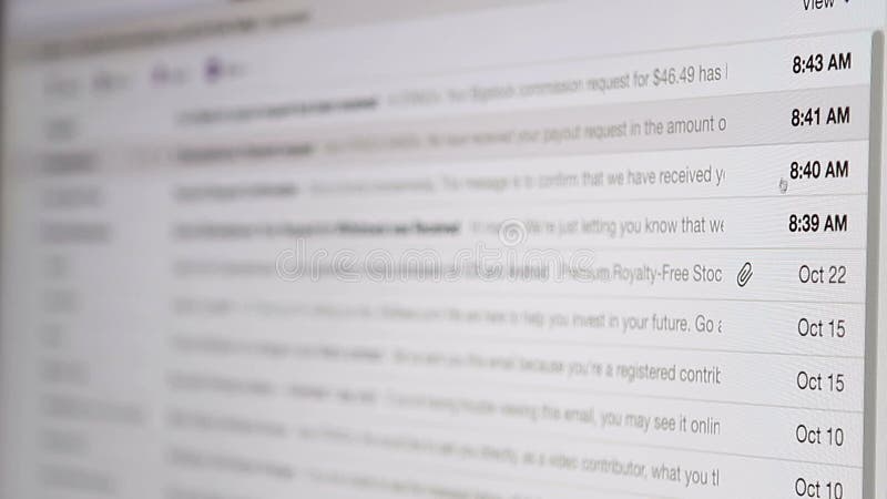 Email Inbox stock video. Video of internet, page, spam - 36841501