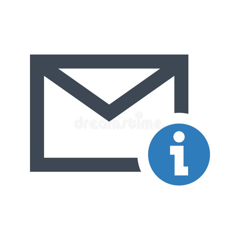 Email Information Icon. Vector Graphics Stock Vector - Illustration of ...