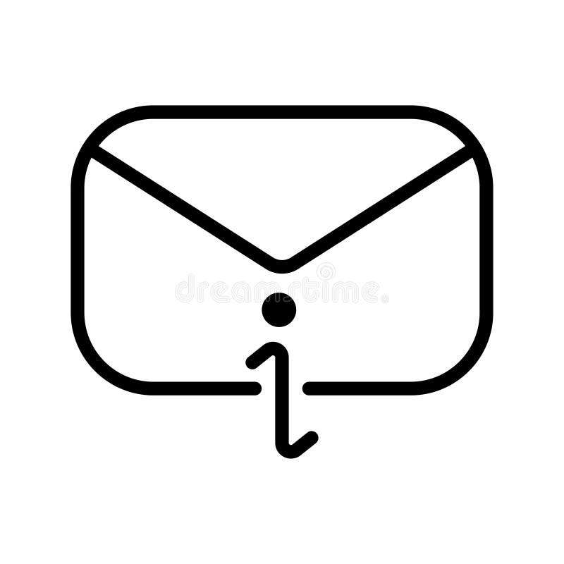 Email information icon stock vector. Illustration of icon - 224440225