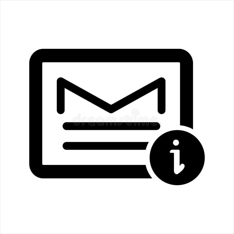 Email Information Icon. Email Detail Icon Stock Vector - Illustration ...