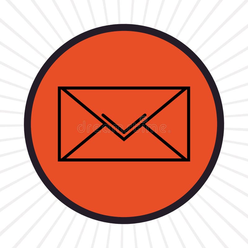Email inline icon graphic stock illustration. Illustration of letter ...