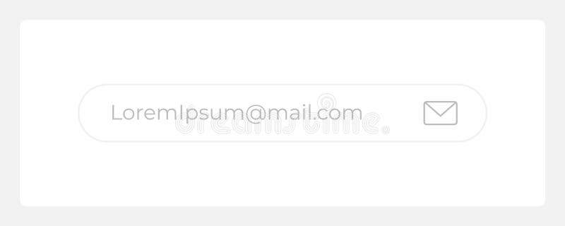 Email Input Field UI Element Template Stock Vector - Illustration of ... Email Input Field UI Element Template Stock Vector - Illustration of ...