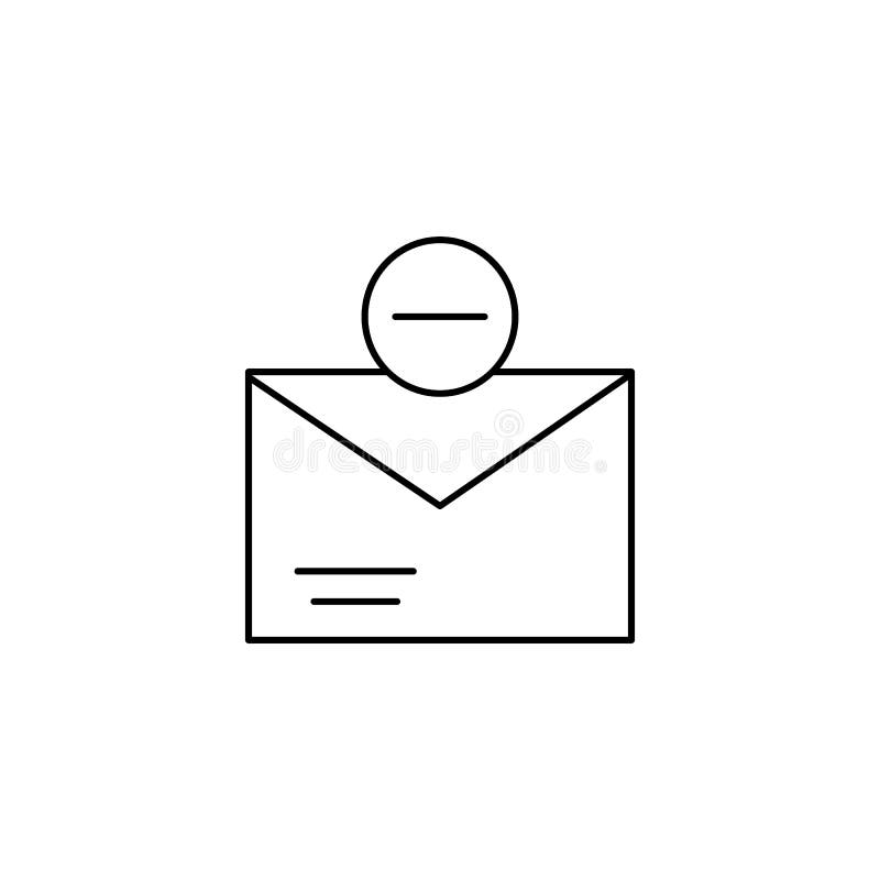 Email, Delete, Spam Icon. Simple Line, Outline Vector of Information ...