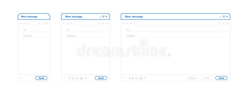 Line Window Message Box Stock Illustrations – 215 Line Window Message ...
