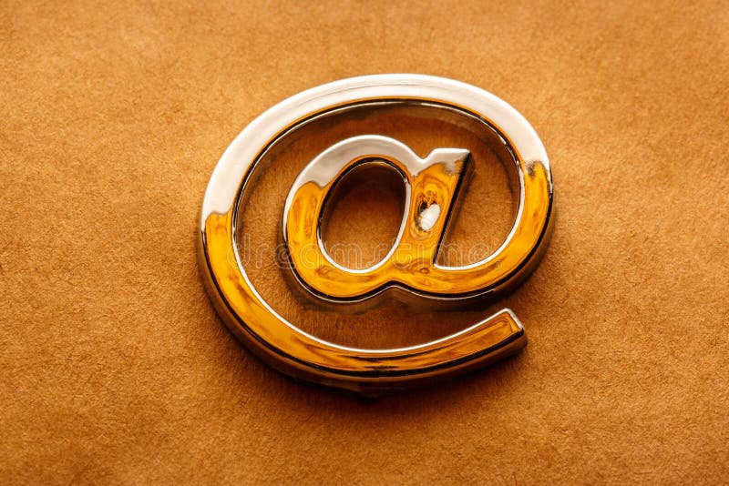 Email Sign On Blank Envelope Stock Image - Image of network ...