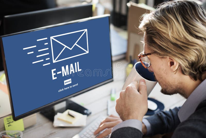 Email Internet Connecting Communication Message Concept Stock Photo ...