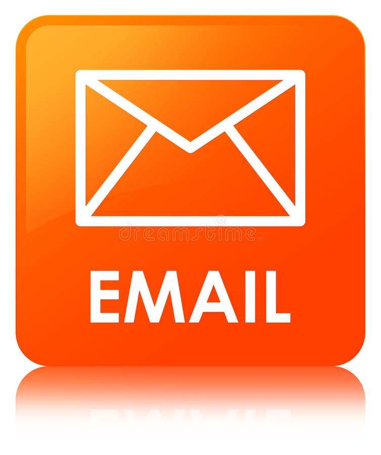 Email orange icon stock vector. Illustration of mail - 126507827