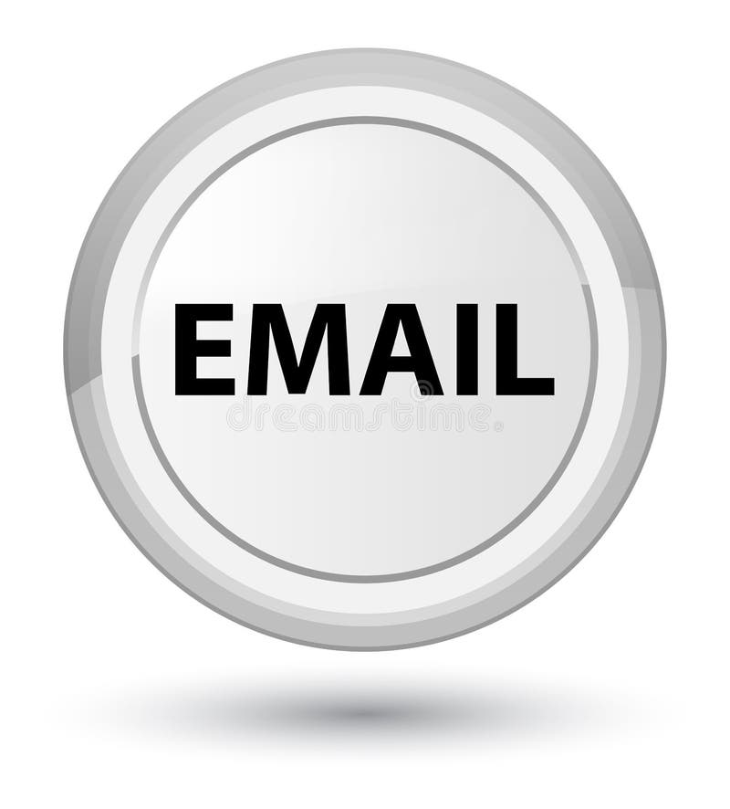 Email Prime White Round Button Stock Illustration - Illustration of ...