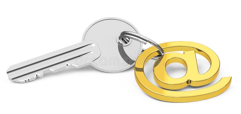 The email key stock illustration. Illustration of message - 48668875