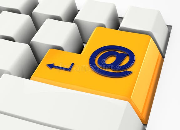 Email keyboard stock illustration. Illustration of email - 5863660