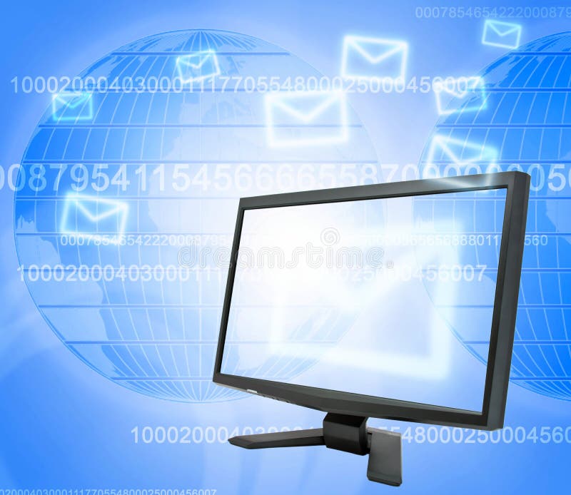 EMail-Kommunikation stockfoto. Bild von hintergrund, arbeit - 18095984