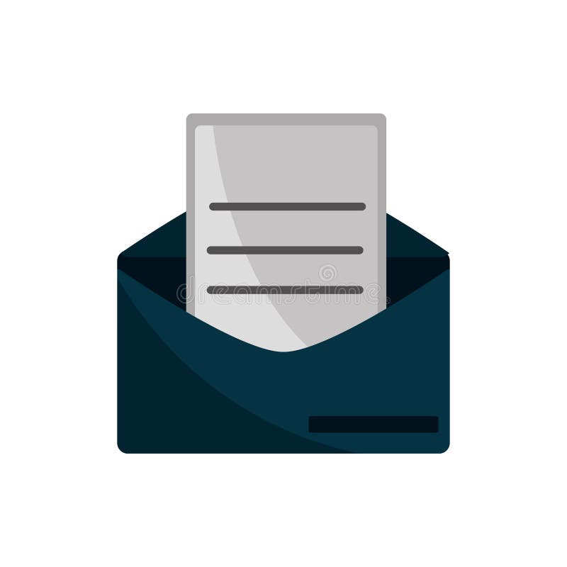 Email Letter Property Intellectual Copyright Icon Stock Vector ...