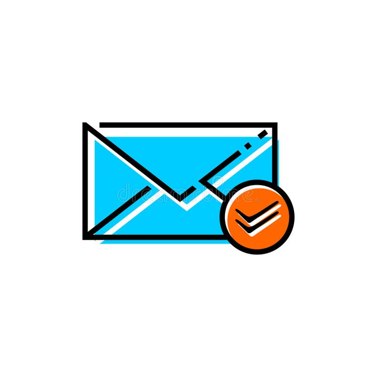 Email Letter Vector Icons stock vector. Illustration of delivered ...