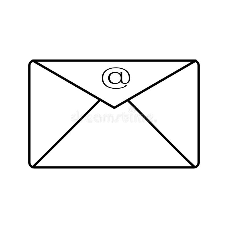 Email Line stock vector. Illustration of envelope, concept - 259678423