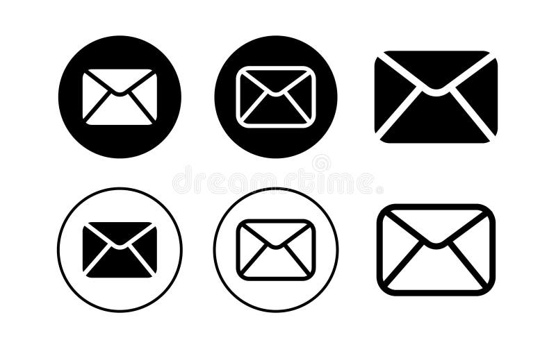 Email Logo Icon Vector Illustration Stock Vector - Illustration of ...