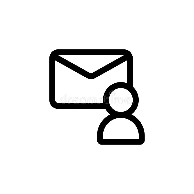 Email Mail Account Outline Icon, Logo, Vector Stock Vector ...