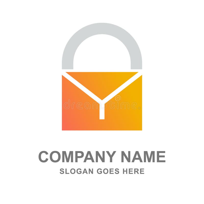 Email Mail Internet Security Logo Stock Vector - Illustration of ...