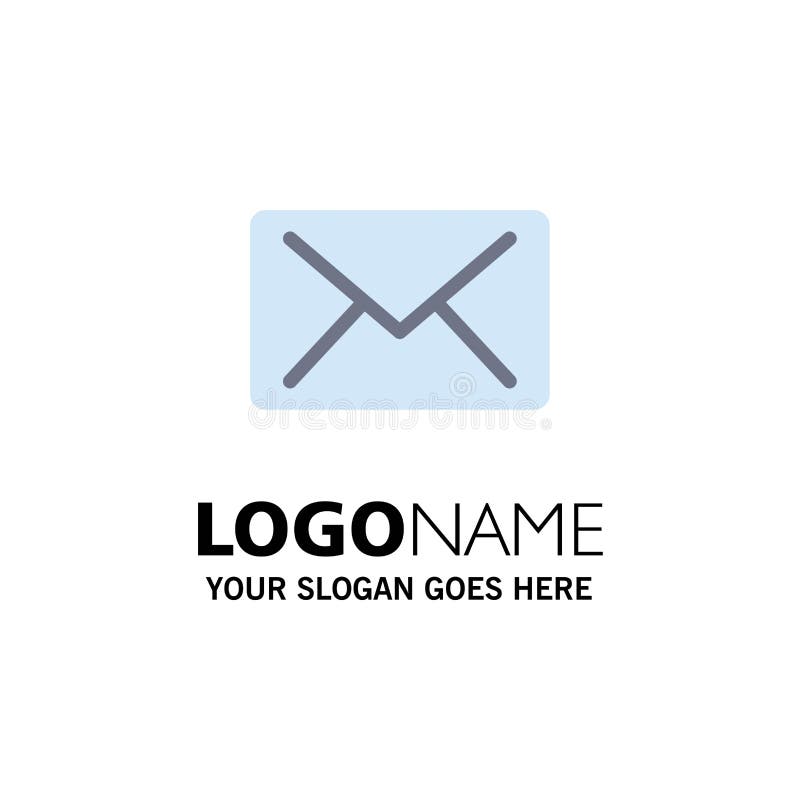 Email, Mail, Message Business Logo Template. Flat Color Stock Vector ...