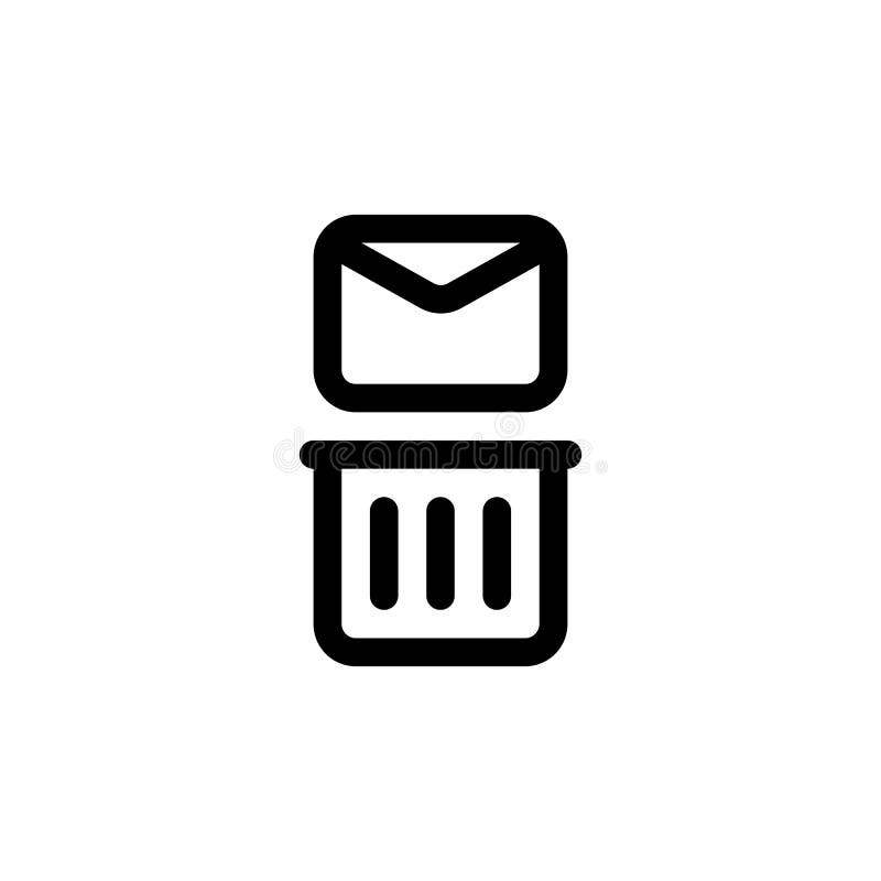 Trash Can Remove Icon Vector EPS 10 Stock Vector - Illustration of flat ...