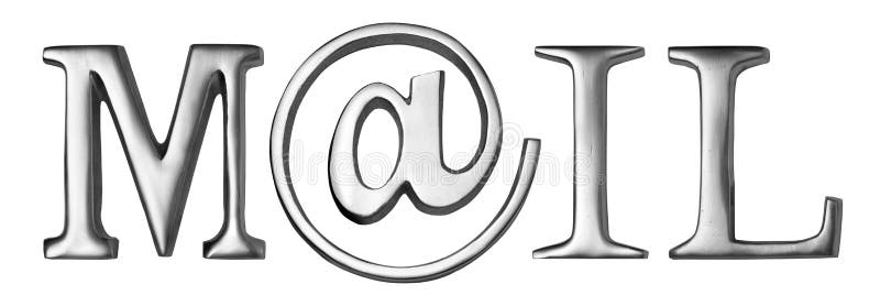 Email Alias at @ Symbol Technology Stock Image - Image of copper ...