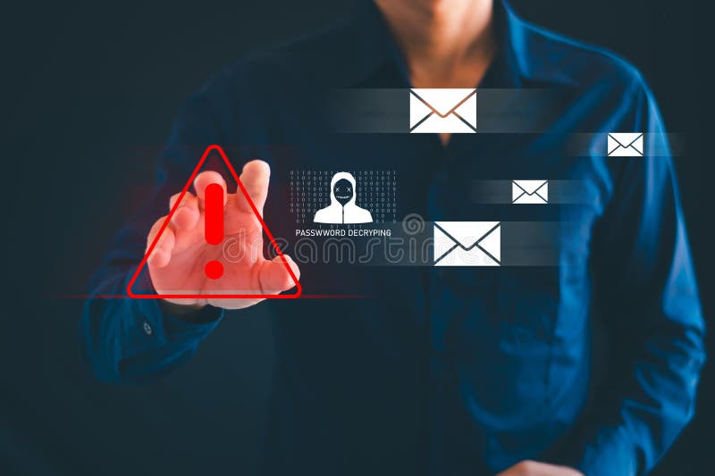 Computer Laptop Virus Fraud Spam Notification Internet Online Alert ...