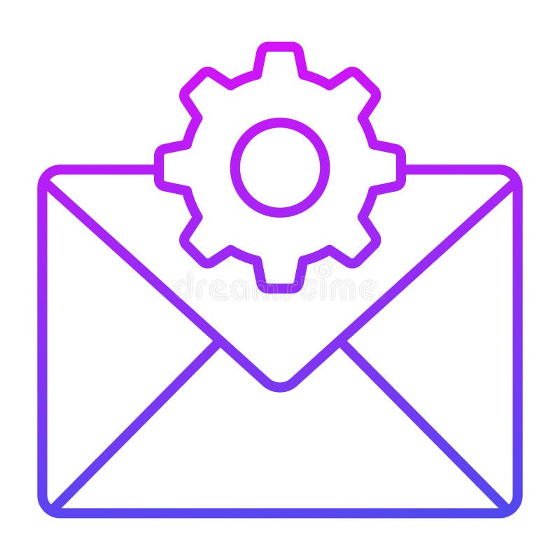 Email Management Icon Modern Illustration Stock Vector - Illustration ...