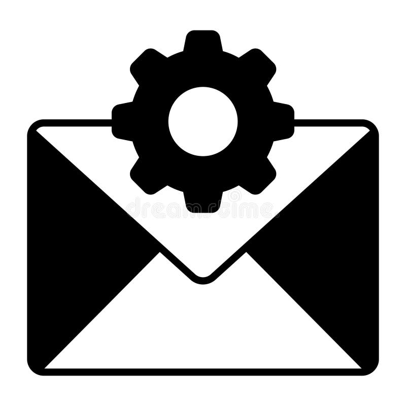 Email Management Icon Modern Illustration Stock Vector - Illustration ...