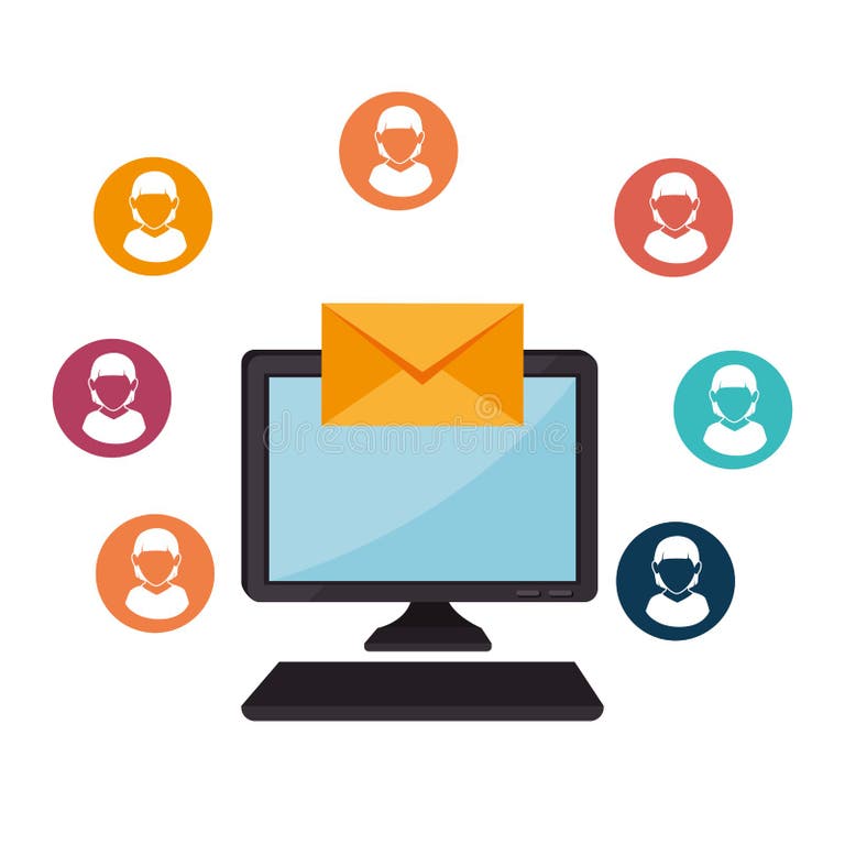 Email Marketing Design, Vector Illustration. Stock Vector ...