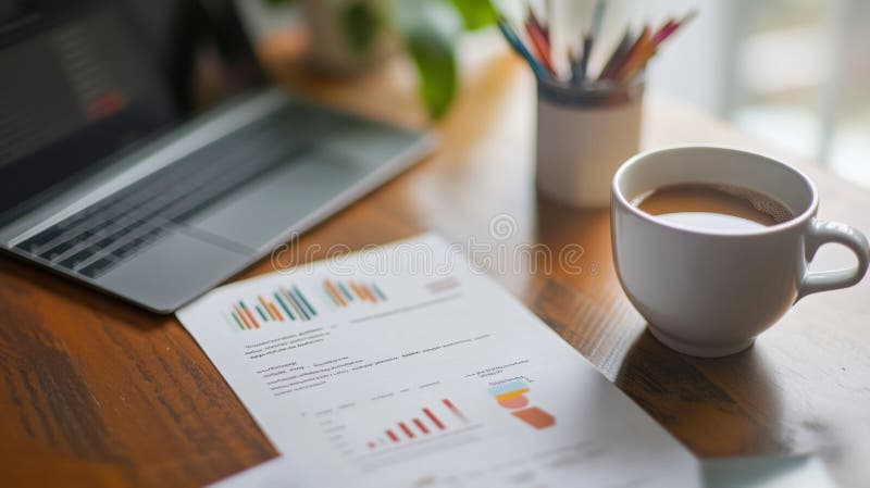 Email Marketing, a Desk Scene Featuring an Email Marketing Campaign ...