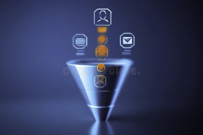 The email marketing funnel stock photo. Image of connect - 341864134