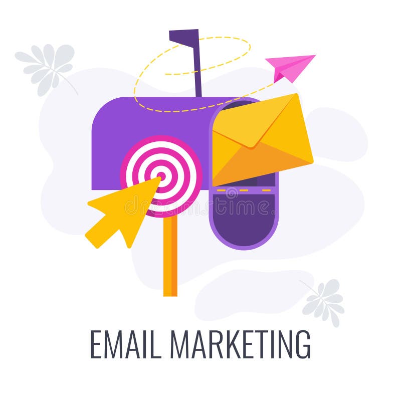 Email Marketing Infographics Icon. Envelope is in Mailbox Stock Vector ...